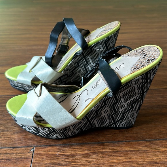 Sam & Libby | Shoes | Sam Libby Strappy Open Toe Wedge | Poshmark